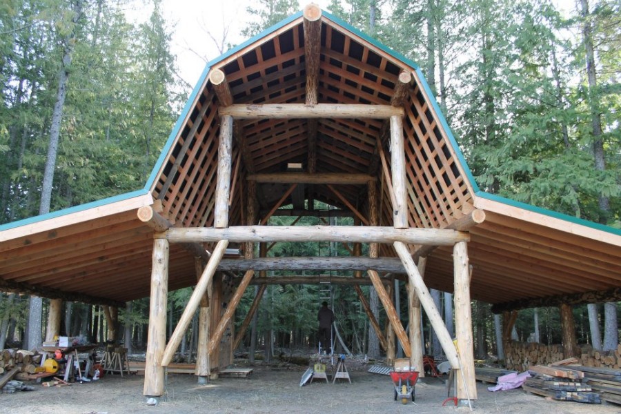 Post & Beam Barn = Climbing Wall 2 – Ecocentric Design